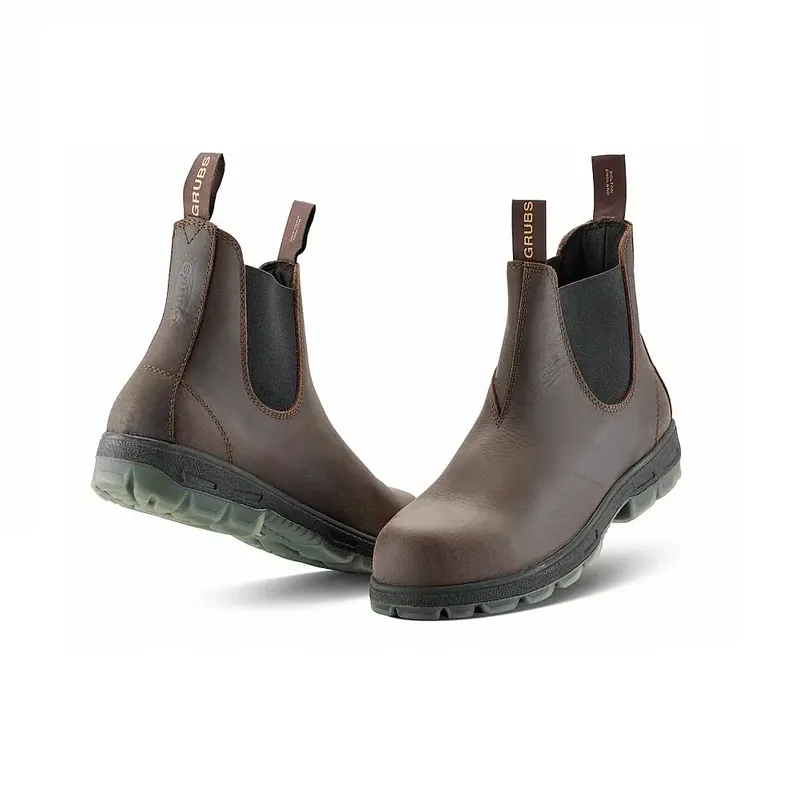 Grubs Fury Safety Boots in Brown